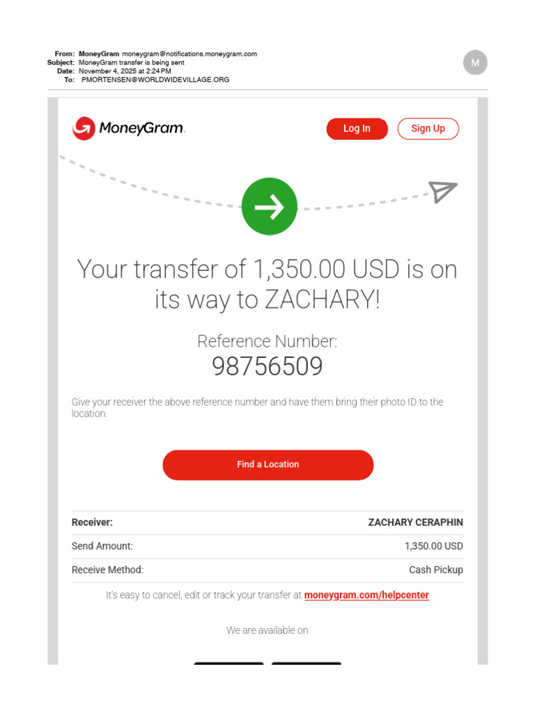 ECCMJC Sponsorship October - Moneygram | PDF