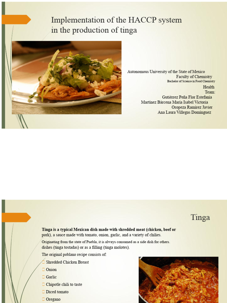 Implementation of The HACCP System in Production of | PDF | Meat | Poultry