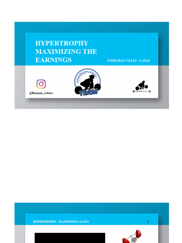 Maximizing Muscle Hypertrophy Gains | PDF | Muscle Hypertrophy ...