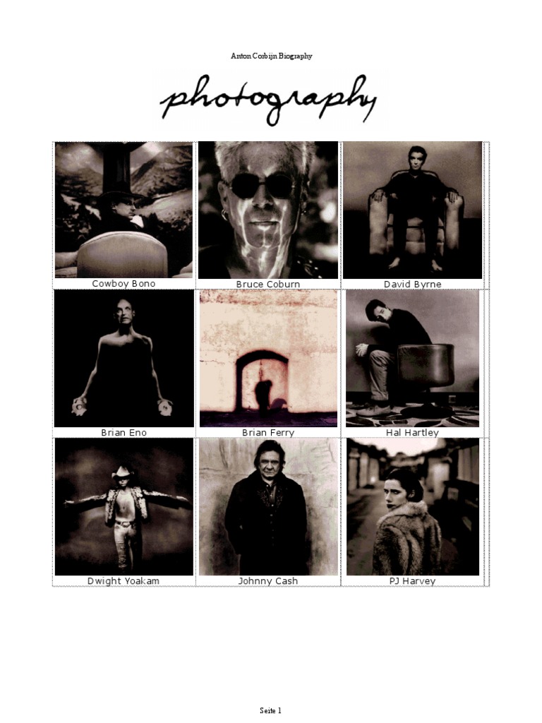 Anton Corbijn: A Photographic Journey | PDF