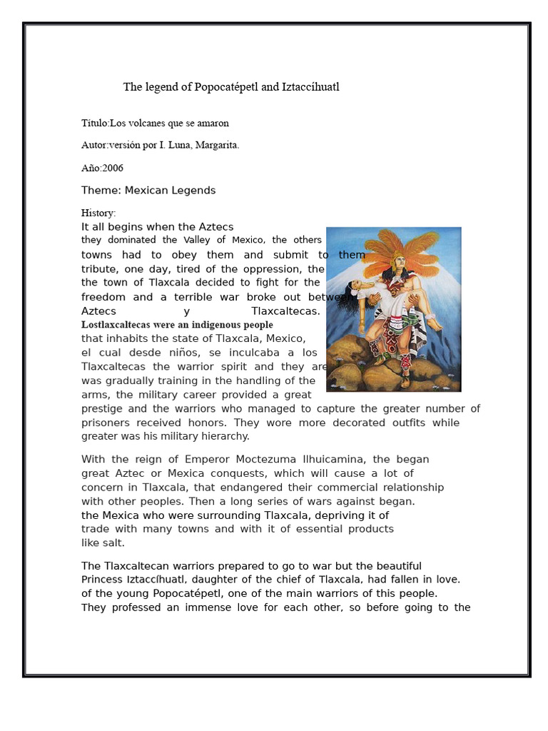 Love and Legends of Two Volcanoes | PDF