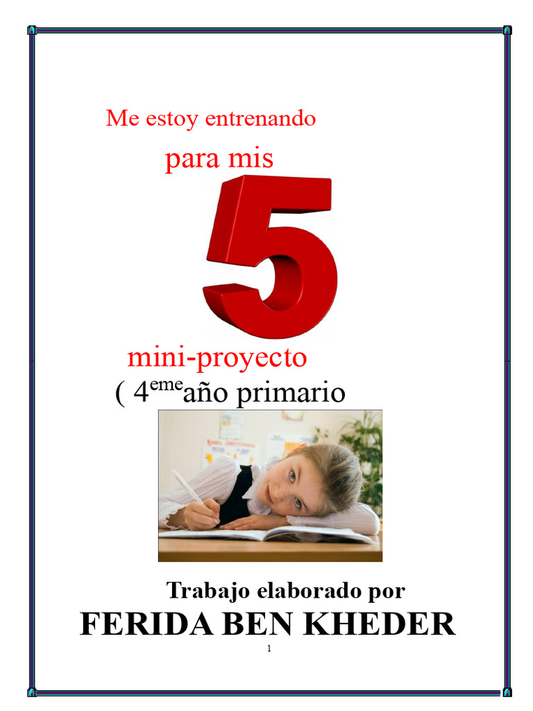 5 Mini Proyectos | PDF | ensalada | Educación primaria