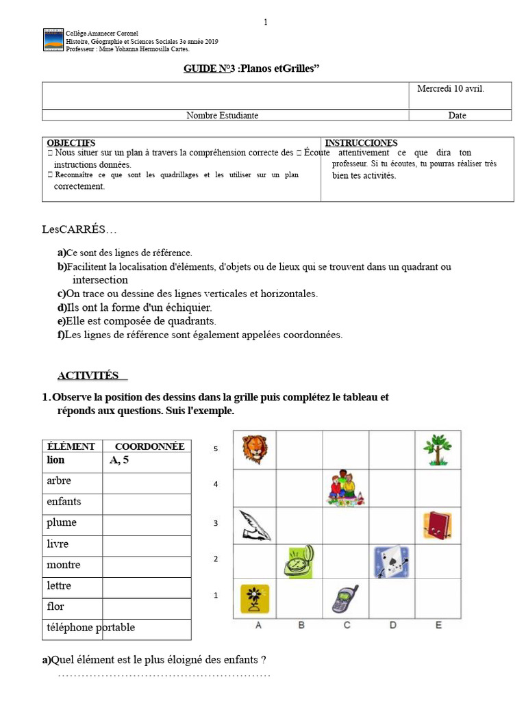 Guide N°3 Grille | PDF