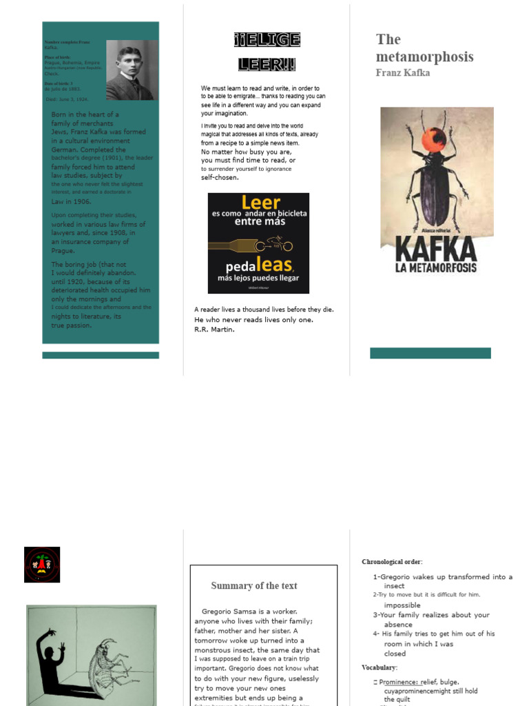 Franz Kafka: Life and Metamorphosis Summary | PDF | The Metamorphosis