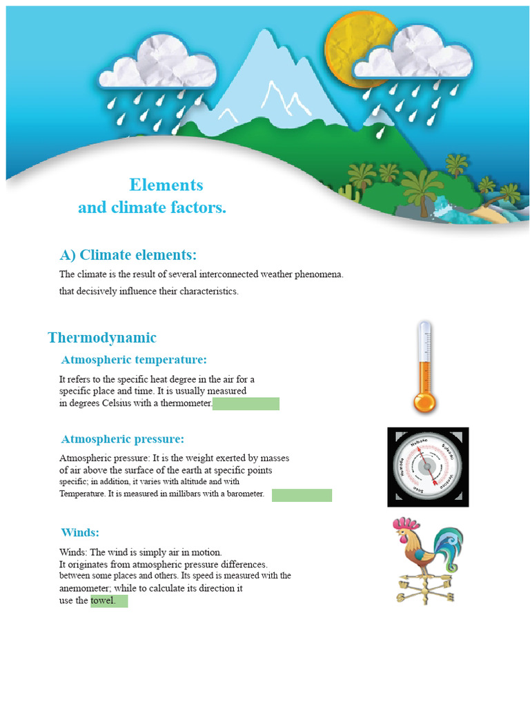 Climate Elements and Influencing Factors | PDF | Climate | Earth