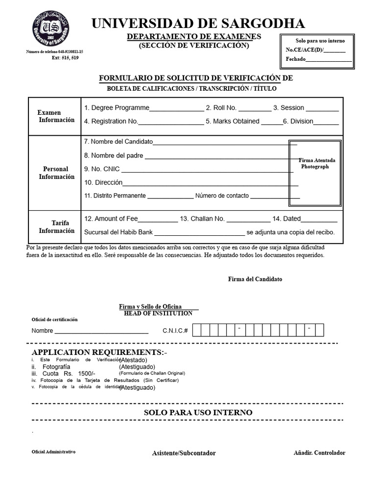 Verificación de La Tarjeta de Resultados UOS | PDF