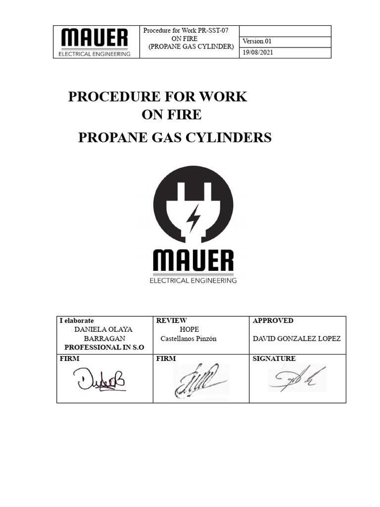 1. Pr-sst-07 Procedure for Hot Work (Propane Gas Cylinders) | PDF | Liquefied Petroleum Gas ...