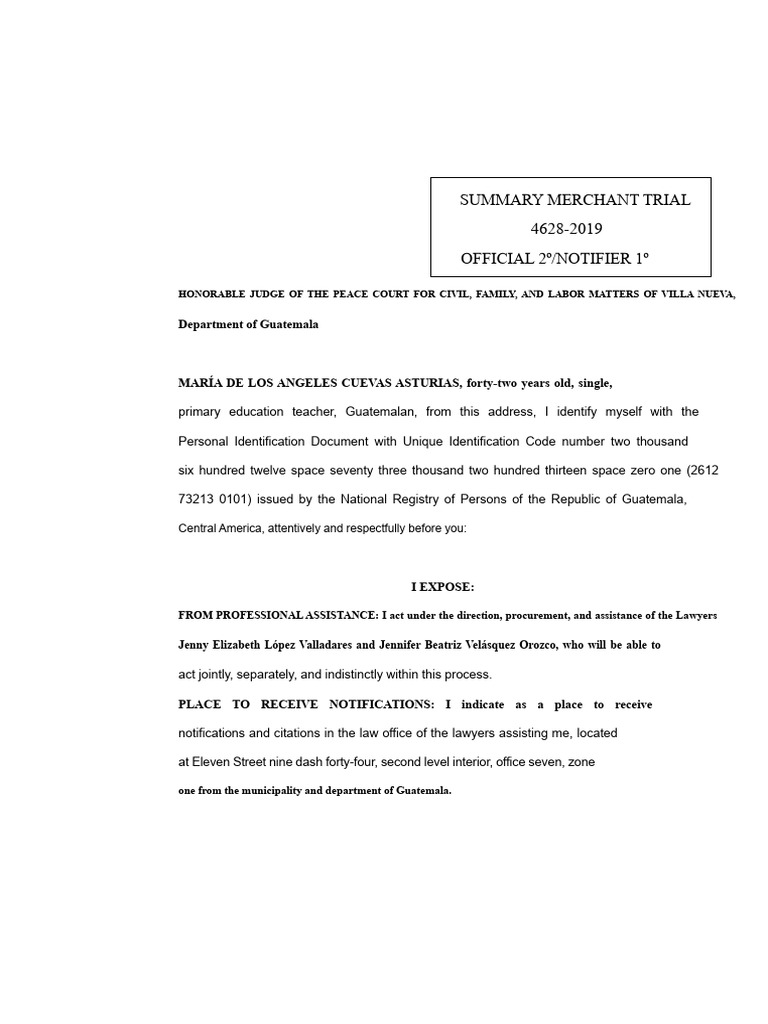 Memorandum of Clarification | PDF | Lawsuit | Justice