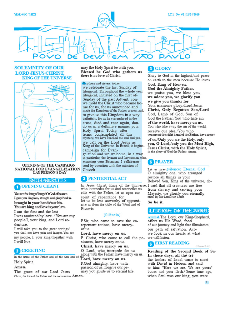 Christ the King Sunday Liturgy Guide | PDF | God The Father | Jesus