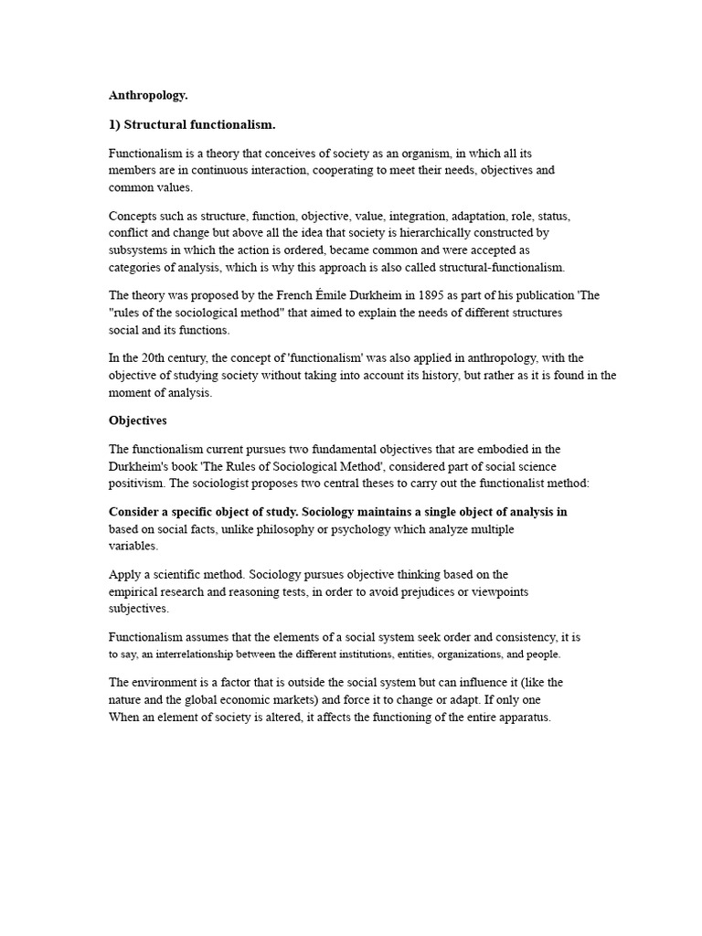 Structural anthropology. | PDF | Sociology | Cognition