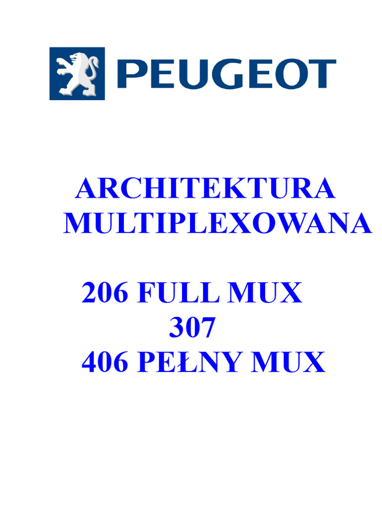 Architektura MUX 307 206 406.PDF | PDF