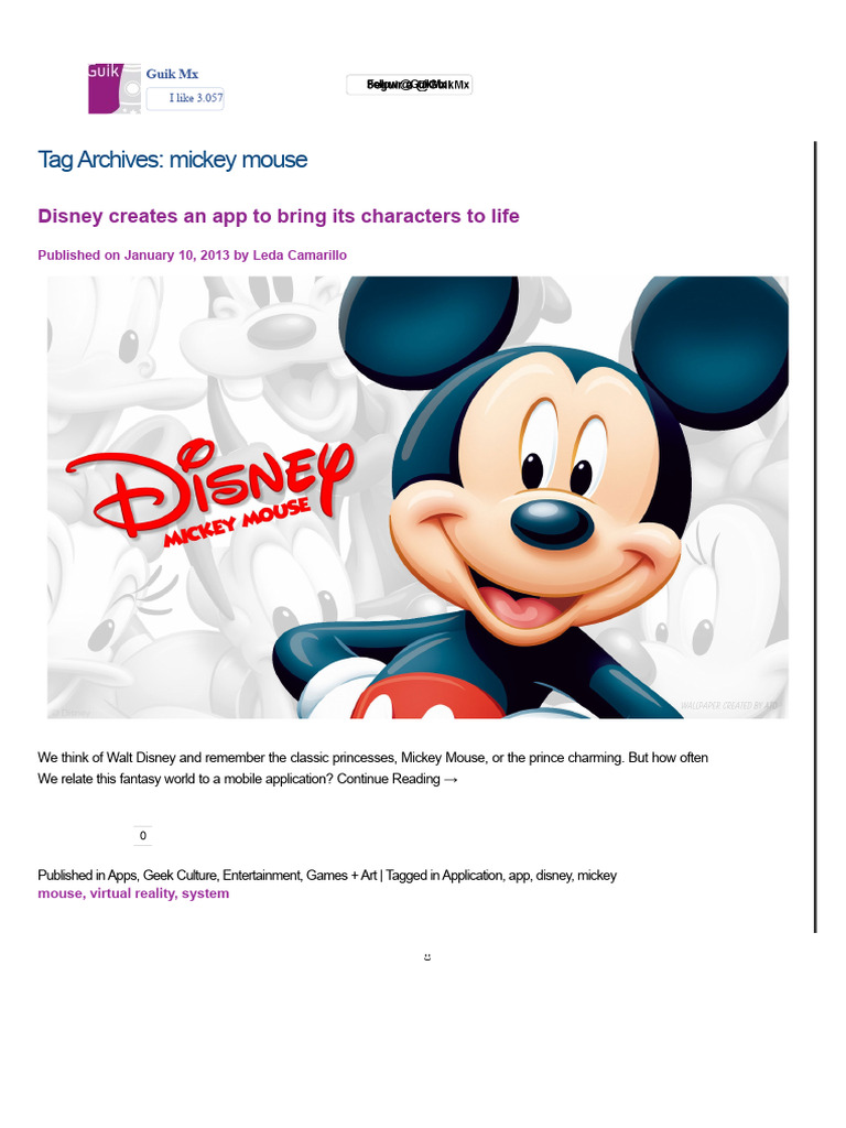 Mickey Mouse | PDF