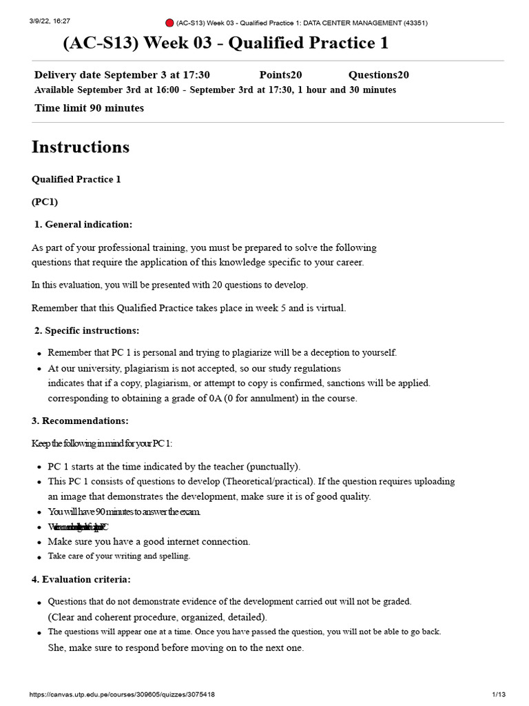 ? (Ac-S13) Week 03 - Qualified Practice 1 - Data Center Management ...