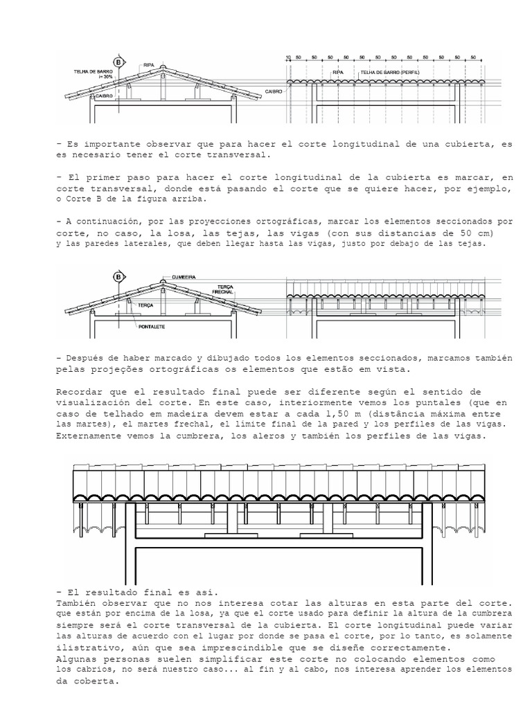 Corte Longitudinal Cubierta | PDF