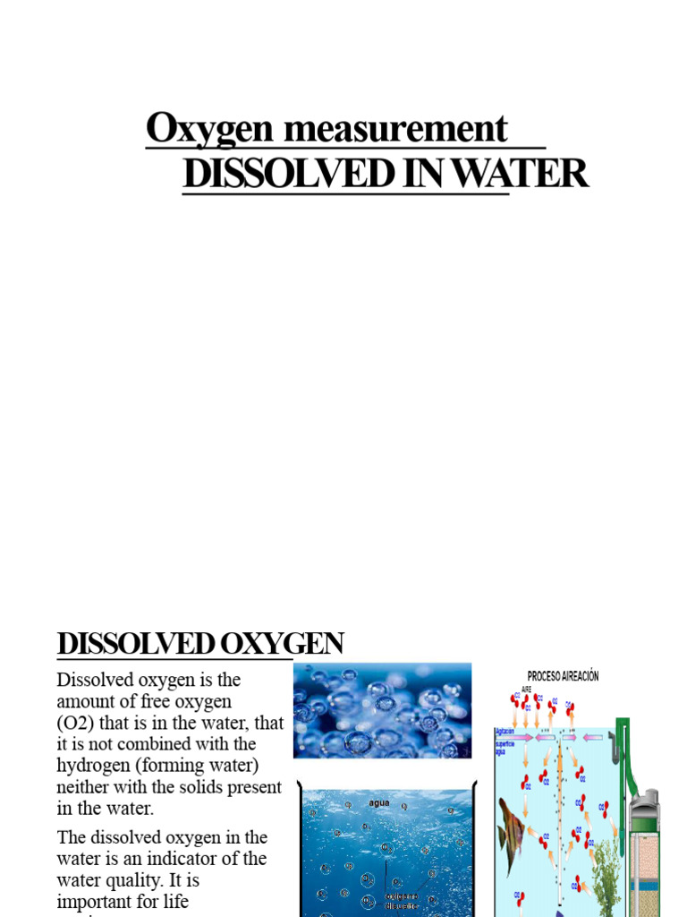 Measurement of Dissolved Oxygen | PDF | Water | Oxygen