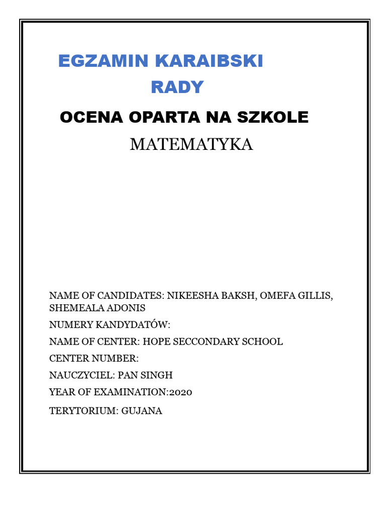 MATEMATYKA SBA - Kopia - Kopia | PDF