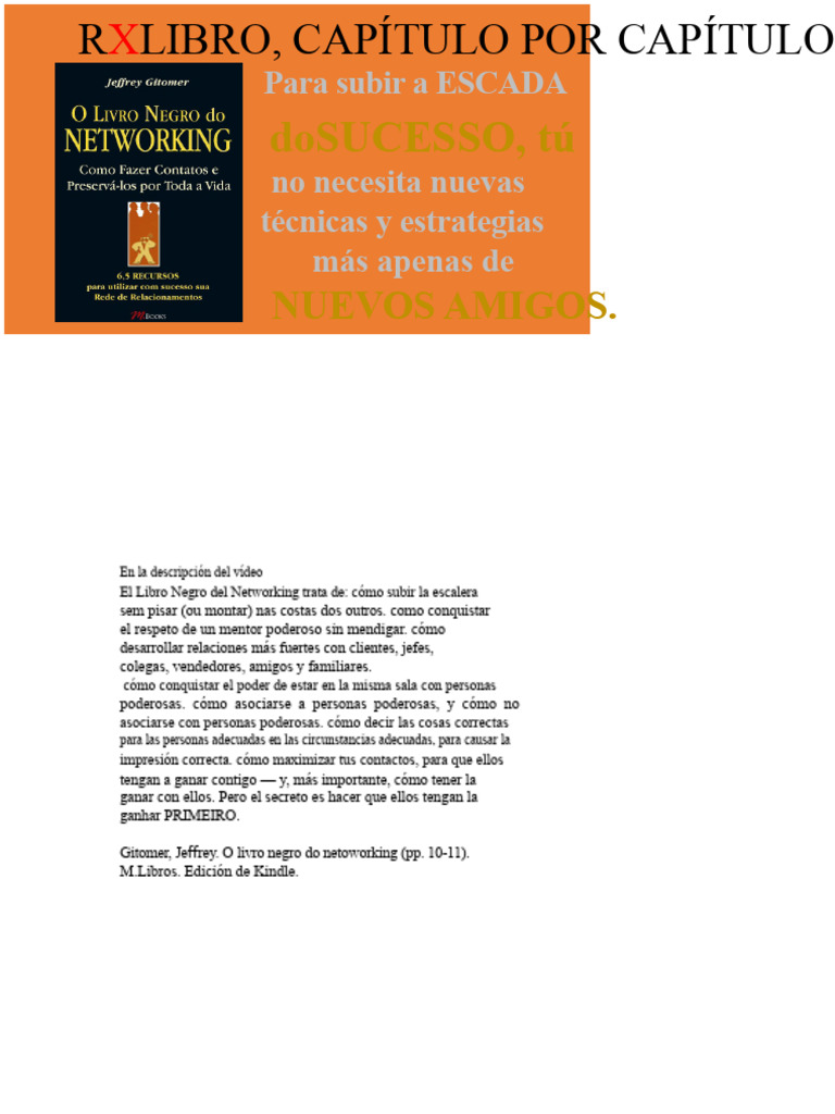 Resumen - El libro negro del networking | PDF | Psicología Social | Redes