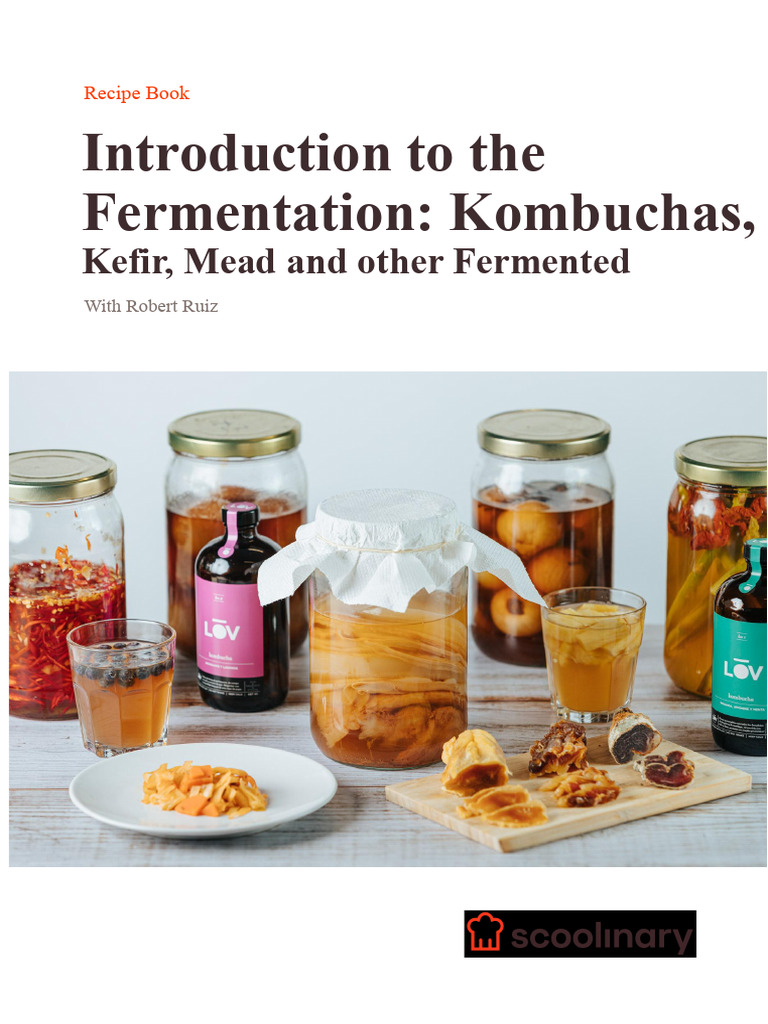 Fermented Recipes: Kombucha, Mead & More | PDF | Pickling ...