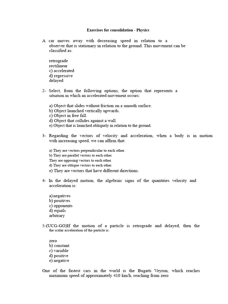 Exercises For Fixation - Accelerated Movement, Progressive, Retardation ...