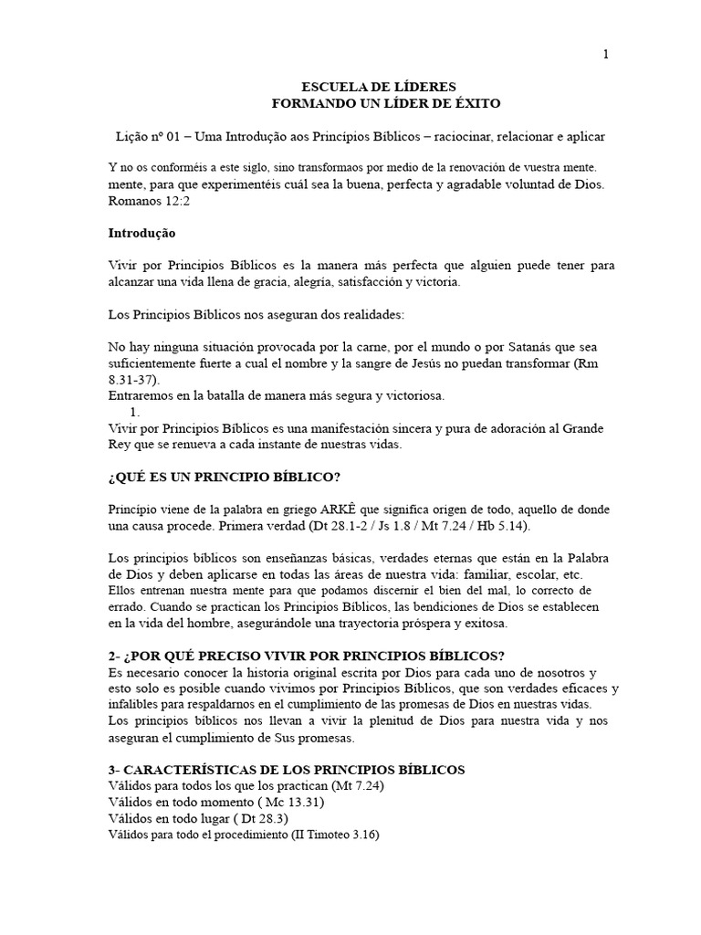 Formando Un Líder de Éxito 1º-Módulo | PDF | Evangelios | Juan el apóstol