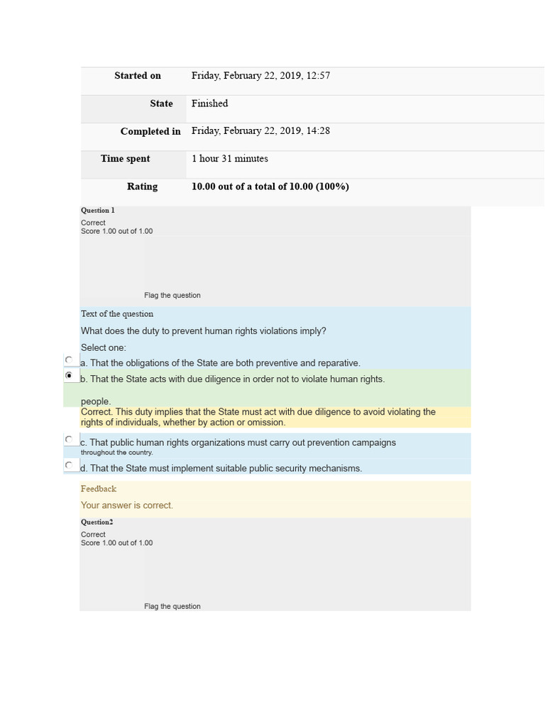 Final Questionnaire Module 2 | PDF | Human Rights | Justice