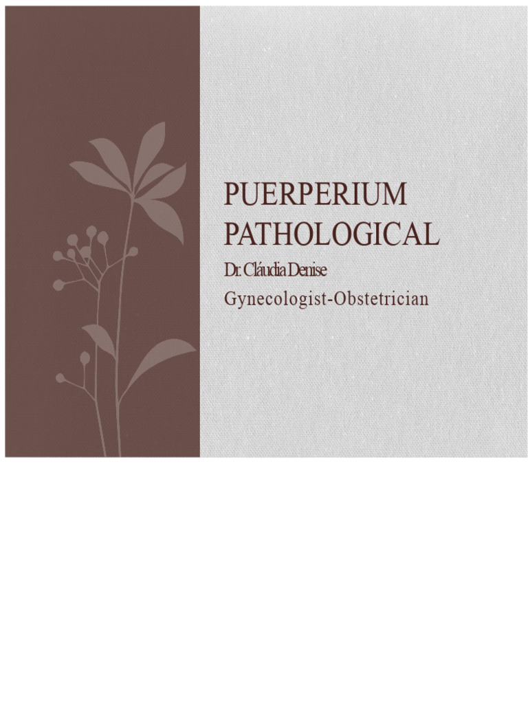 Puerperium Complications Overview | PDF | Postpartum Period | Childbirth