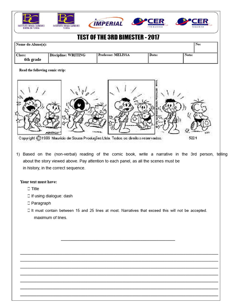 Test 3rd Trimester Essay Comics | PDF | Comics | Cartooning