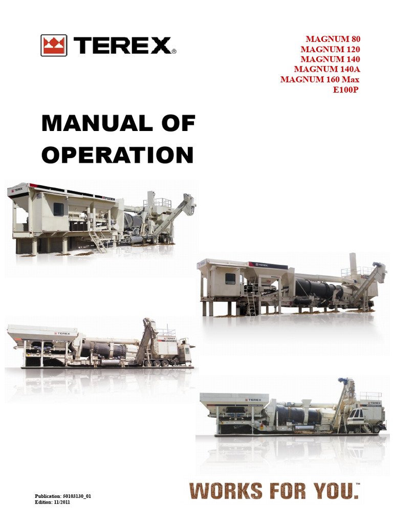 Asphalt Plant Operation Manual Terex 140 | PDF | Humidity | Fuel Oil