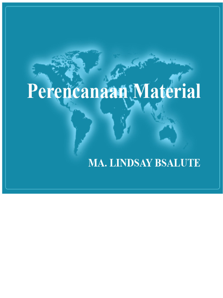 Pentingnya Perencanaan Material dalam Produksi | PDF