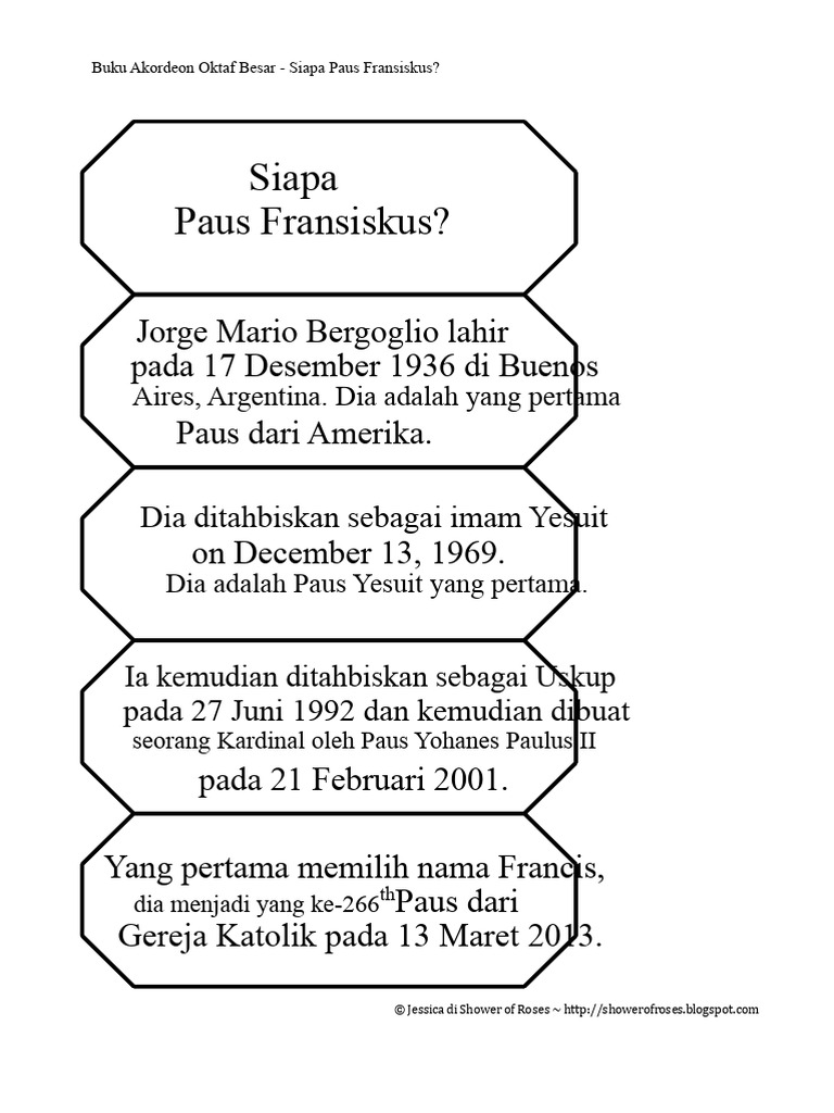Buku Akordeon Paus Fransiskus | PDF