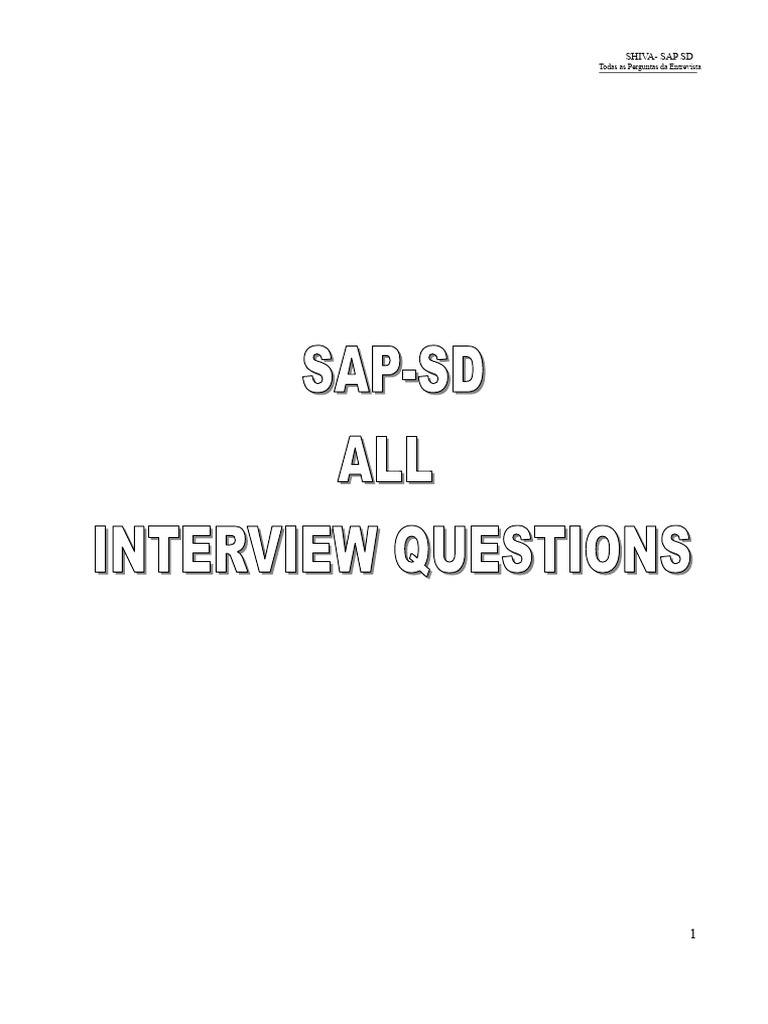 Entrevista-Perguntas-para-Sap-Sd.pdf | PDF | Estado | Carro