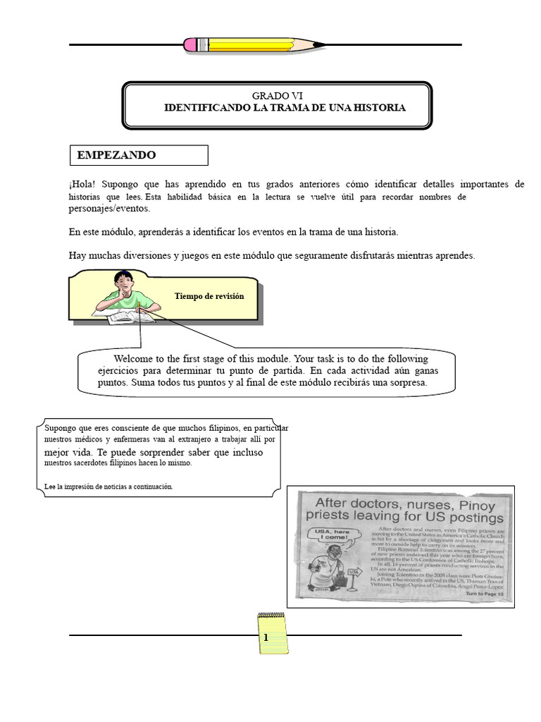 29 - Identificando La Trama de Una Historia Grado 6 | PDF