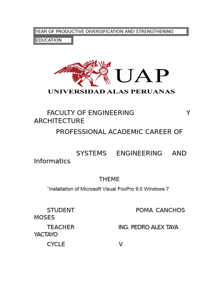 Installation Microsoft Visual FoxPro 9 | PDF | Computer Architecture | Microsoft Software
