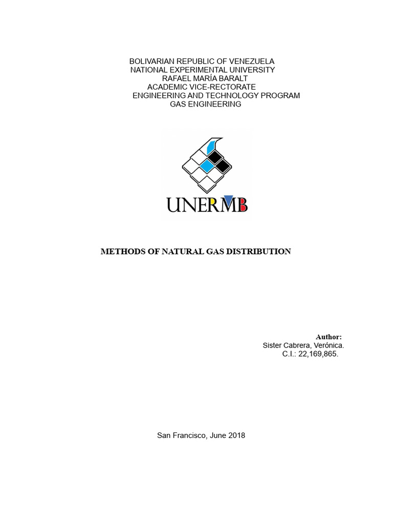 Natural Gas Distribution Methods in Venezuela | PDF | Natural Gas ...