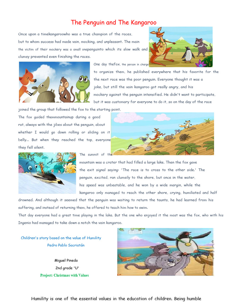 Humility in "The Penguin and The Kangaroo" | PDF