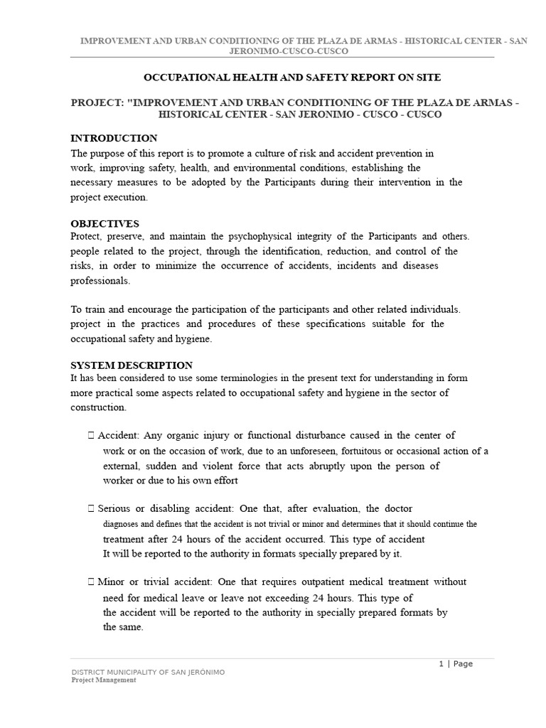 Urban Safety Report for Plaza de Armas | PDF | Scaffolding ...