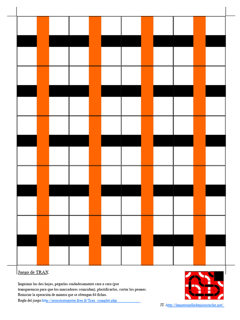 Instrucciones para el Juego de TRAX | PDF