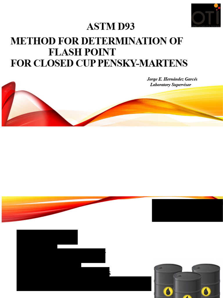 ASTM D93 - Method For Determining The Flash Point | PDF | Biodiesel | Applied And ...