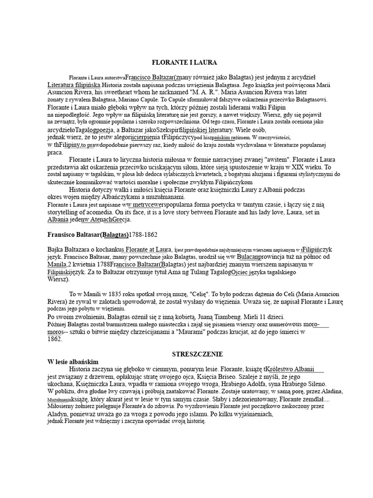 Florante i Laura | PDF