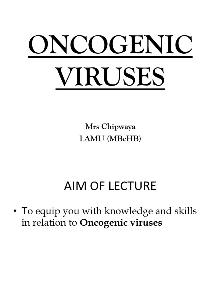 Oncogenic Viruses and Cancer Mechanisms | PDF | Carcinogenesis | Oncogene