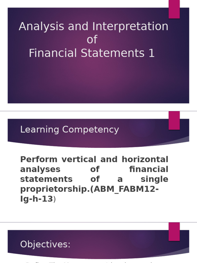 Financial Statement Analysis Techniques | PDF | Financial Statement ...