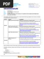 Memo - Revised and Amended Syllabuses - LRs - January 2026 | PDF