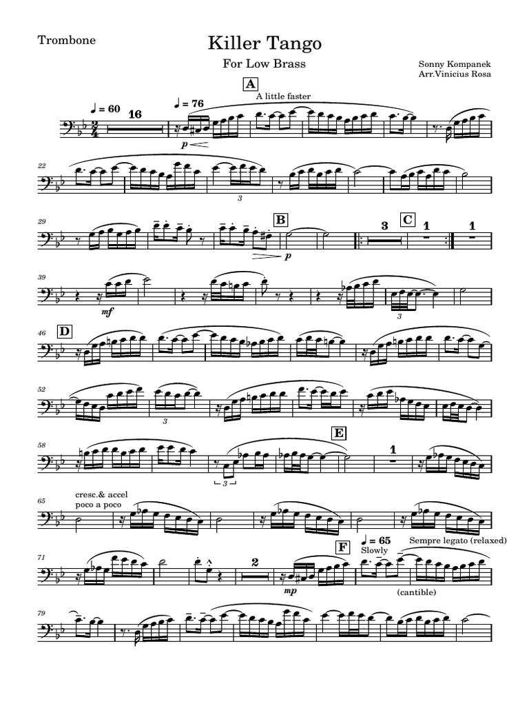 Killer Tango-Trombone 1 | PDF