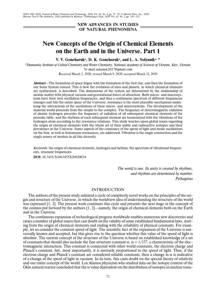 Origin of Chemical Elements Explained | PDF | Chemical Elements | Isotope