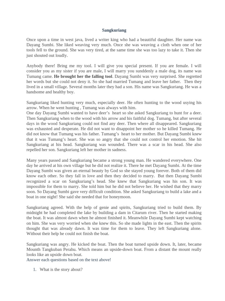 Narrative Text PPL Fix | PDF | Folklore | Fairy Tales