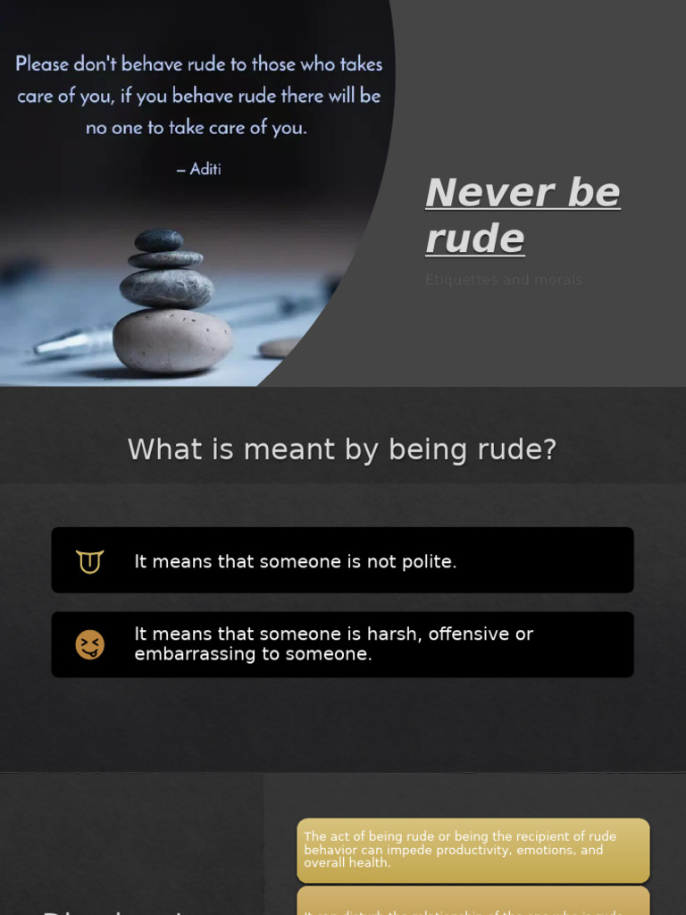 Never Be Rude | PDF | Shame | Abrahamic Religions