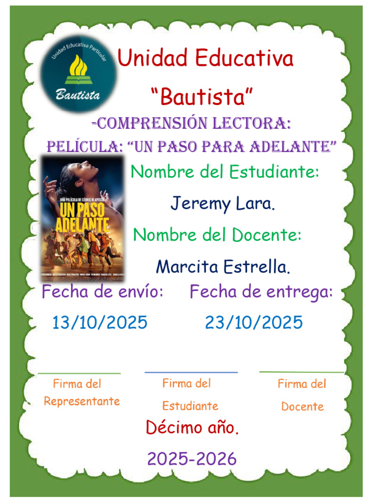Plan Lector Jeremy Lara PELICULA | PDF | Bailes