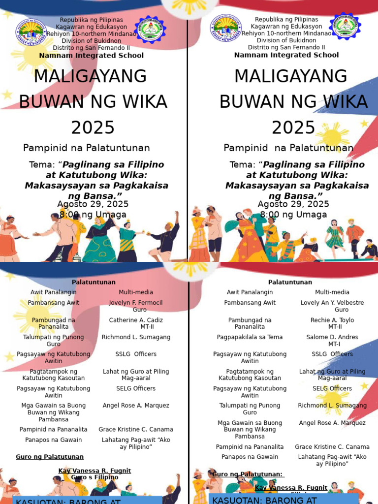 Buwan NG Wika Opening Program | PDF