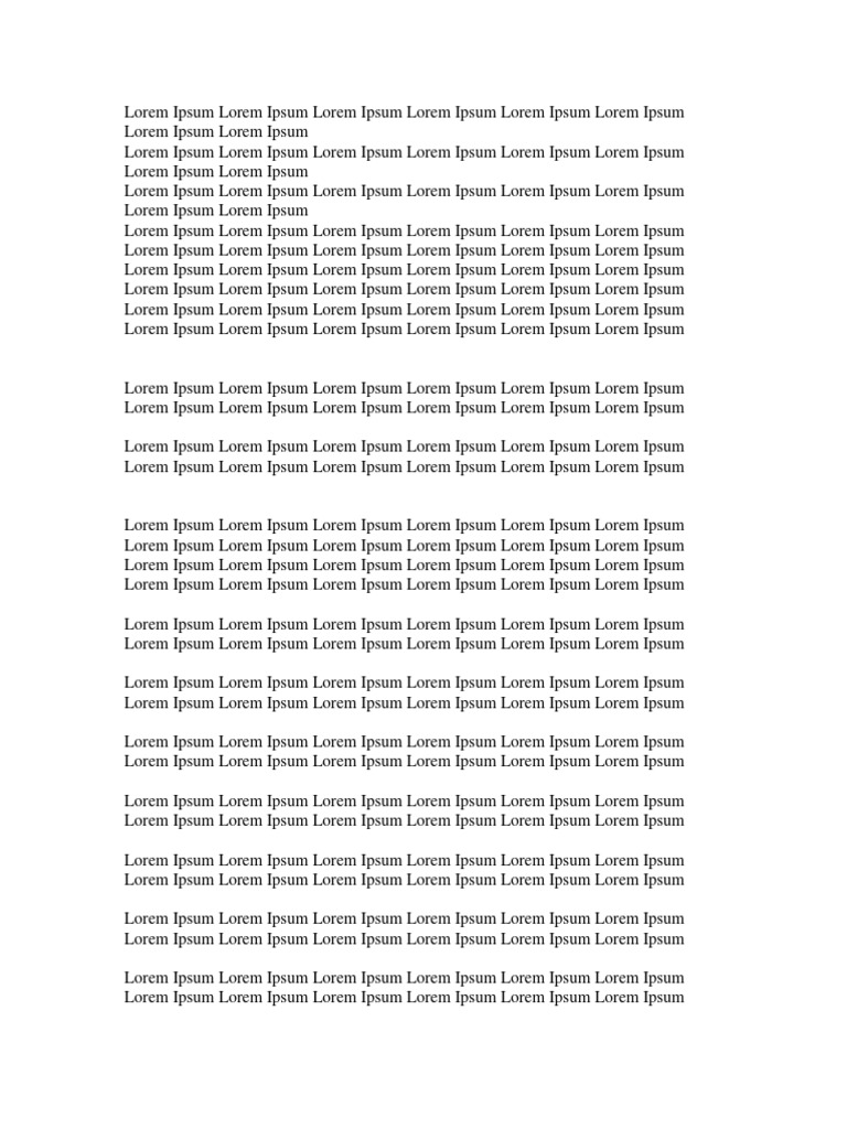 Lorem I | PDF