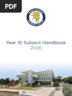Grade 10 Subject Stream Selection Guide | PDF | Mathematics | Science